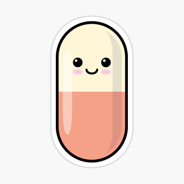 "Happy pill" Sticker for Sale by Eenig | Redbubble