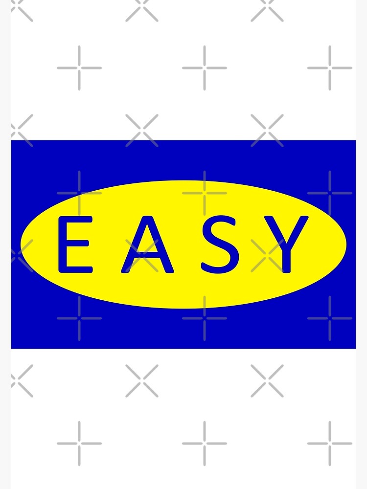 "easy logo" Poster by Bus03 | Redbubble