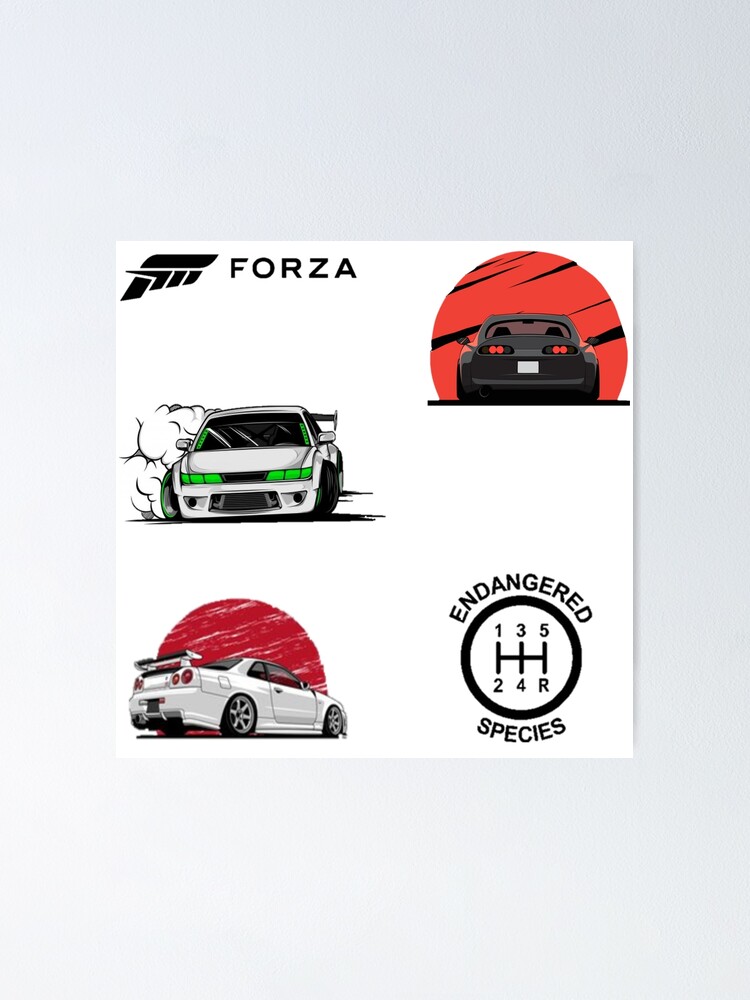 "Forza Motorsport- STICKER PACKS - cars & motorsport" Poster by ...