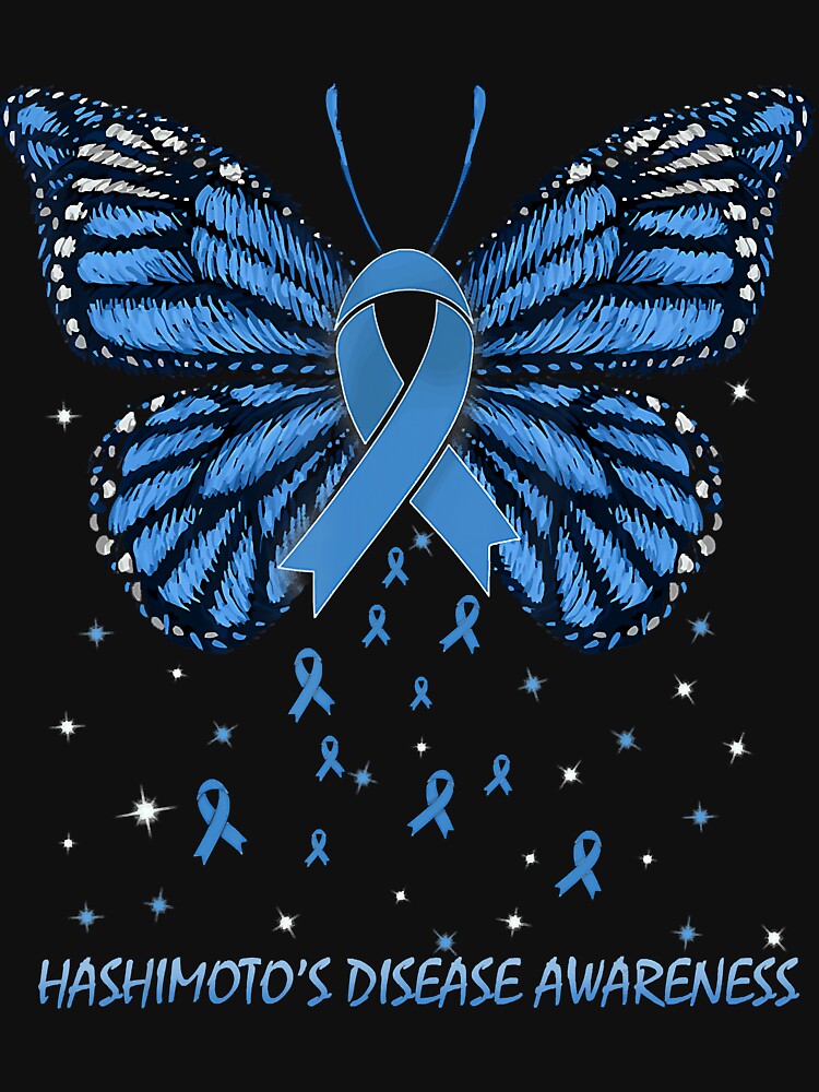 "Hashimoto's Disease Awareness Butterfly" T-shirt for Sale by ...