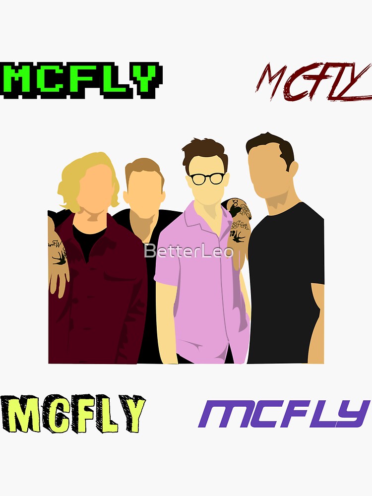 "Mcfly Pack Perfect Gift" Sticker for Sale by BetterLeo | Redbubble
