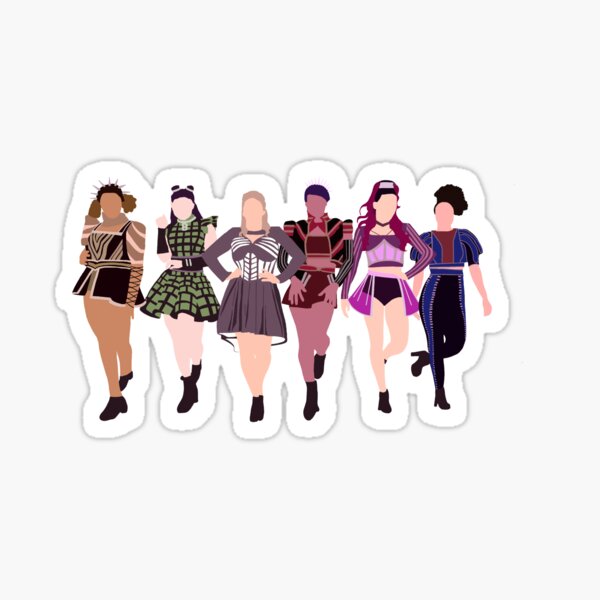 "Six Musical Theatre" Sticker for Sale by gabrielladupont | Redbubble