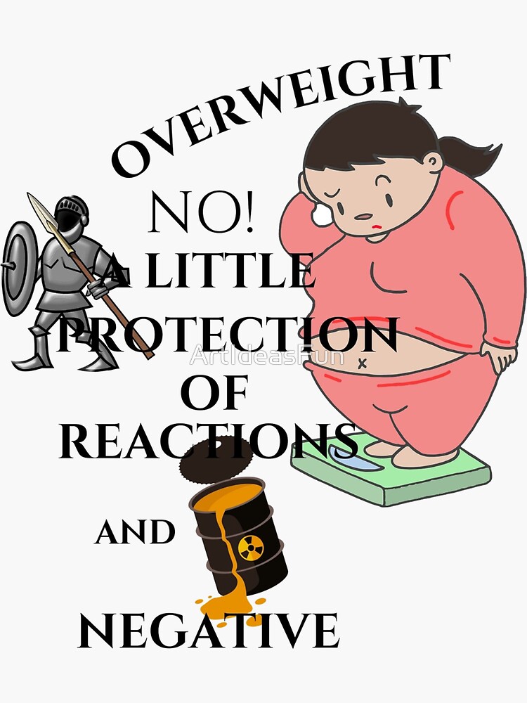 "Overweight W!" Sticker for Sale by ArtIdeasFun | Redbubble