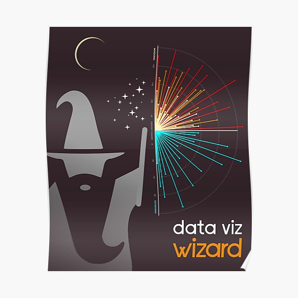 "Data Viz Wizard" Poster by PrairieGrouse | Redbubble
