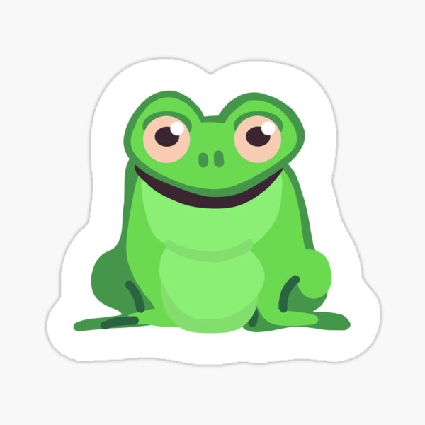 "Happy Frog" Sticker by piperdooley | Redbubble