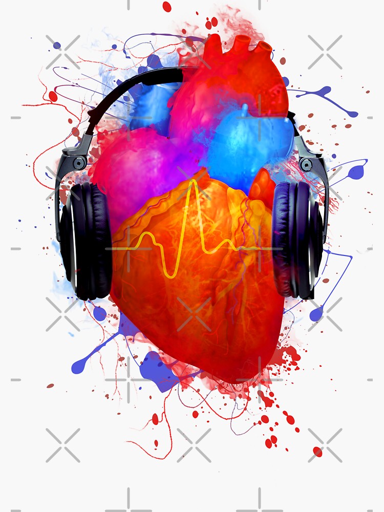 "No Music - No Life" Sticker for Sale by Sitchko | Redbubble