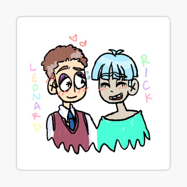 "Leonard x Rick" Sticker by happiihaden | Redbubble