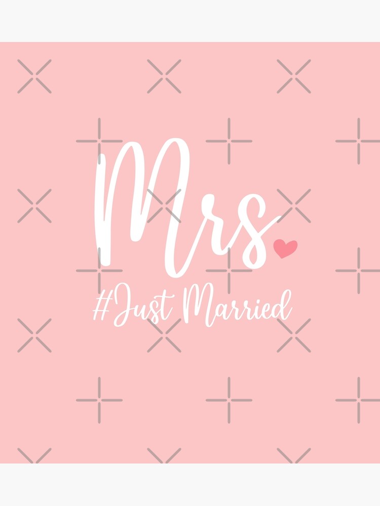 "Mrs Just Married | Mrs Mr Wedding Newlywed Matching Couple Gift Idea ...