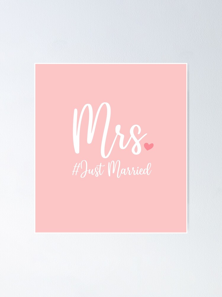 "Mrs Just Married | Mrs Mr Wedding Newlywed Matching Couple Gift Idea ...