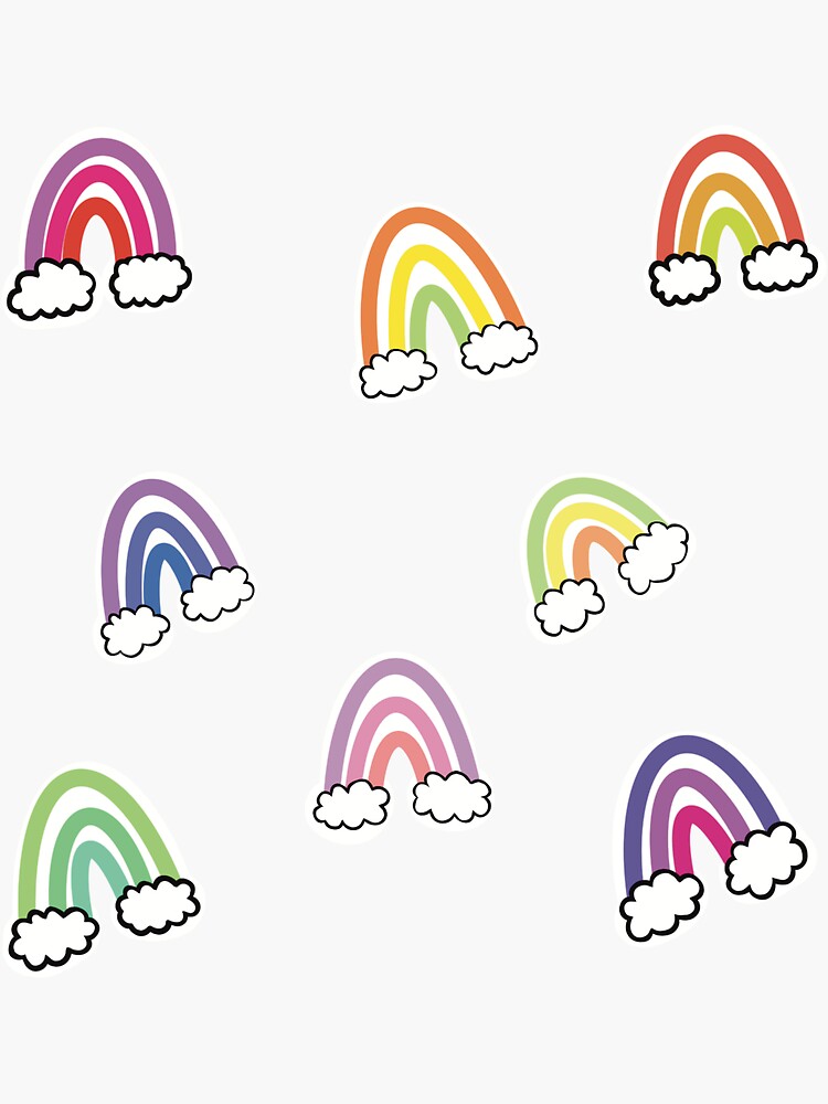 "Rainbow sticker pack" Sticker for Sale by Newyoung610 | Redbubble