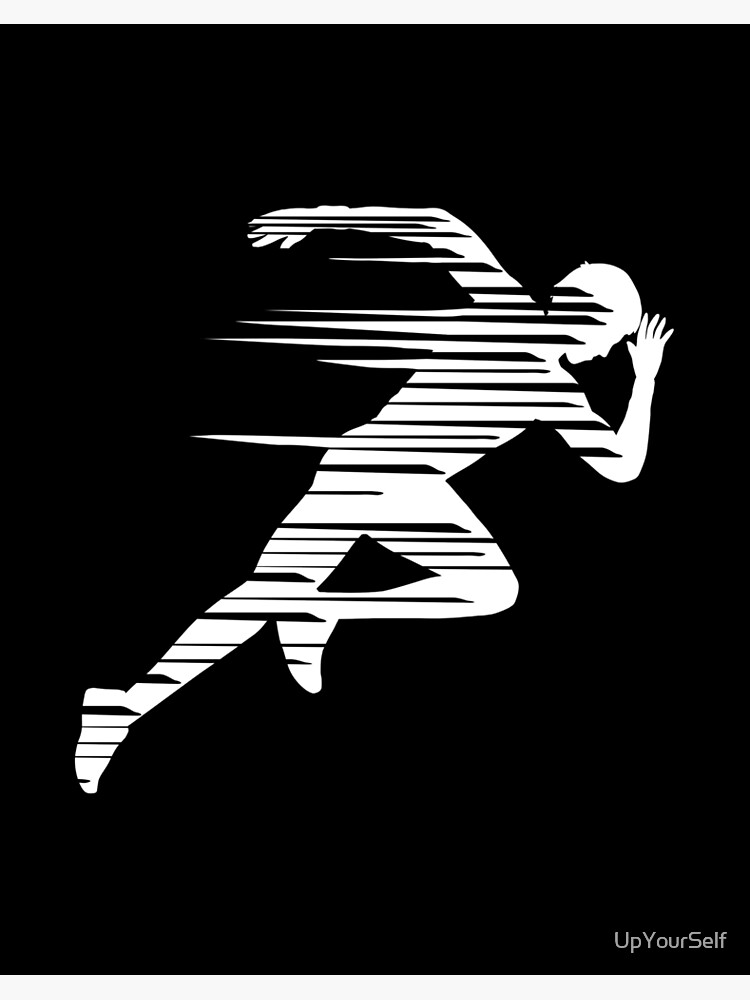 "Runner Sprinter " Art Board Print by UpYourSelf | Redbubble