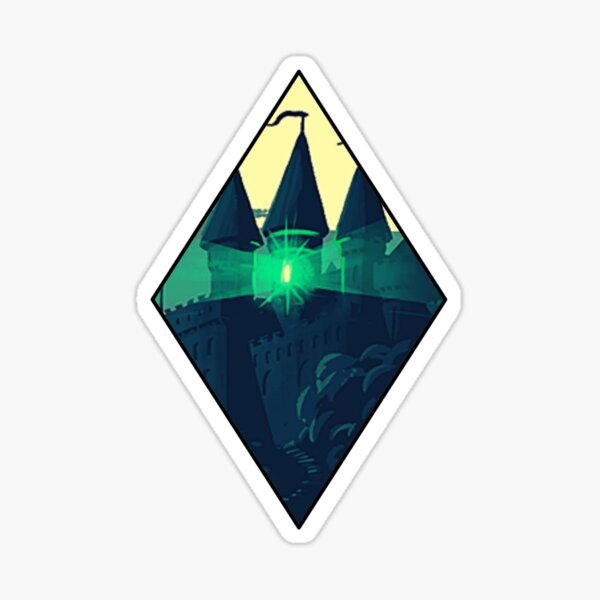 "Castle in Green Light" Sticker for Sale by OnlineJoe | Redbubble