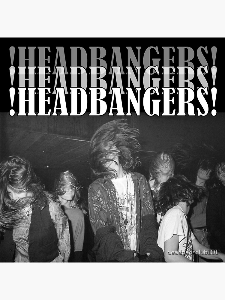 "!HEADBANGERS!" Sticker for Sale by caicherphoto | Redbubble