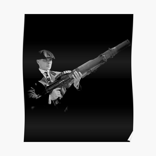 "Tommy Machine Gun " Poster by Luigi-Jekan | Redbubble
