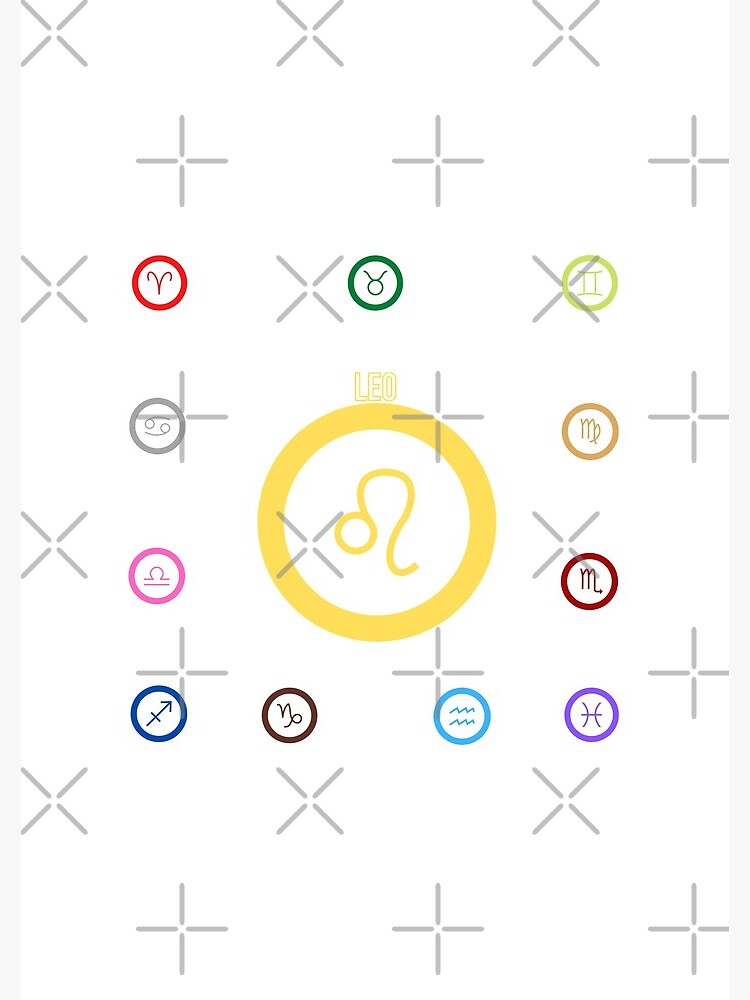 "Star Sign Leo, Team Leo, Horoscope Zodiac Signs Sticker Pack, Twelve ...