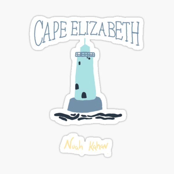 "Cape Elizabeth Noah Kahan" Sticker for Sale by cam-friedman25 | Redbubble