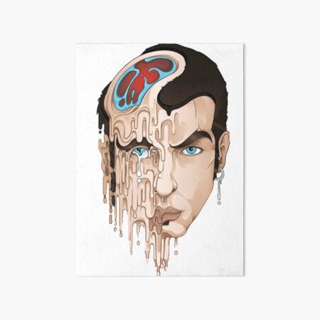 "Dissolve Face" Art Board Print by AMR1234 | Redbubble