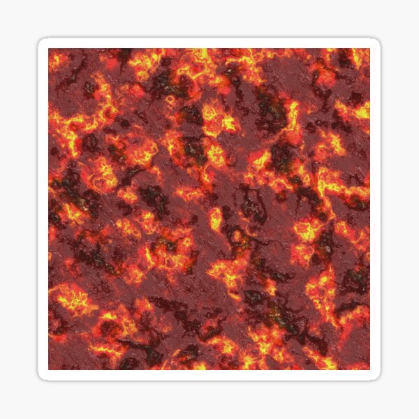 "Magma flowing on" Sticker by starchim01 | Redbubble