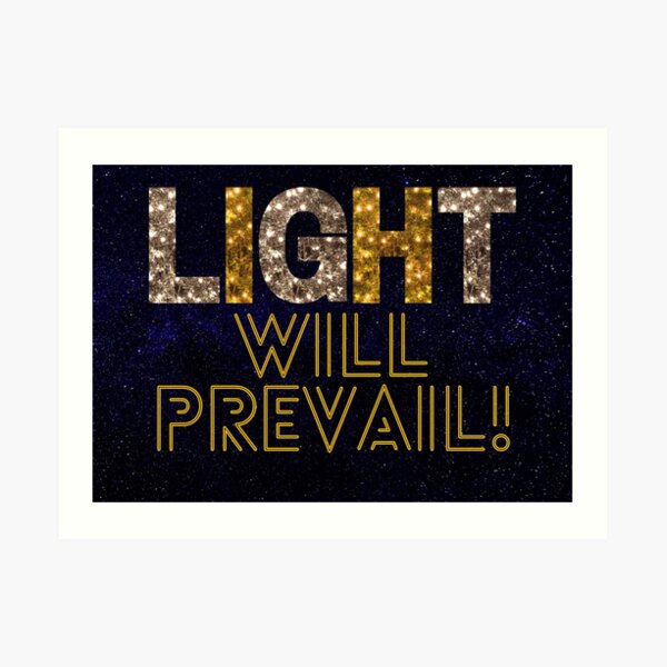 "Light Will Prevail (Black & Blue Cosmos)" Art Print by TimelyReminders ...
