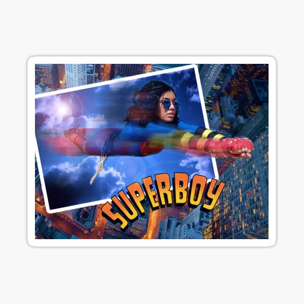 "Superboy Cosplay Edit" Sticker for Sale by LittleMissCosps | Redbubble