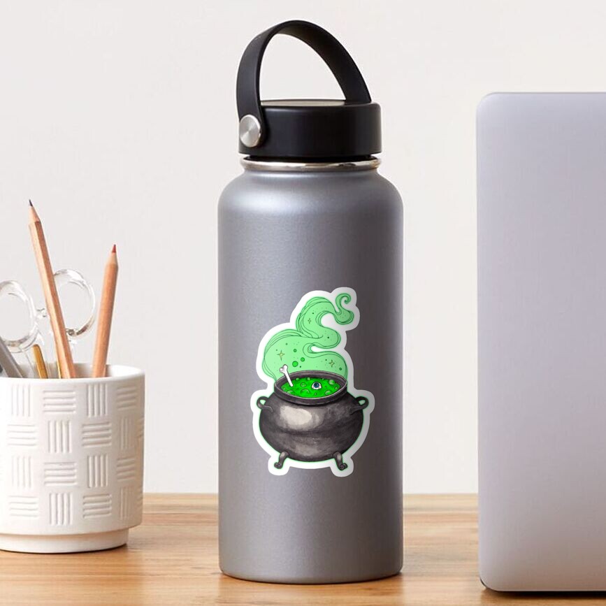 "Halloween Witch Cauldron" Sticker for Sale by -pob- | Redbubble