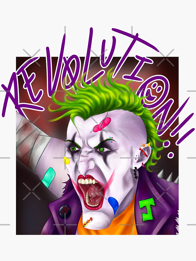 "Revolution!!" Sticker by BrutalHatter | Redbubble