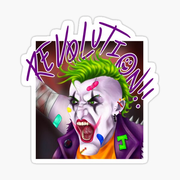 "Revolution!!" Sticker by BrutalHatter | Redbubble