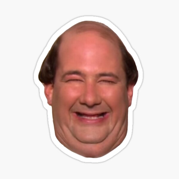 "Kevin Smiling || The Office" Sticker for Sale by abbi-da-frog | Redbubble
