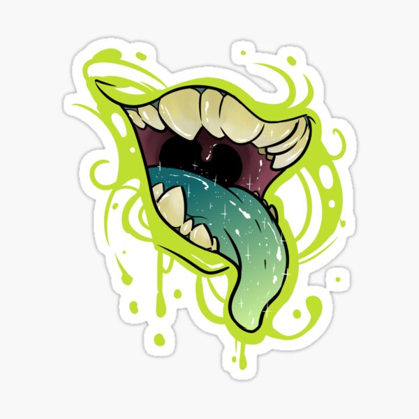 "Glitter Chops" Sticker for Sale by squidbiscuit | Redbubble