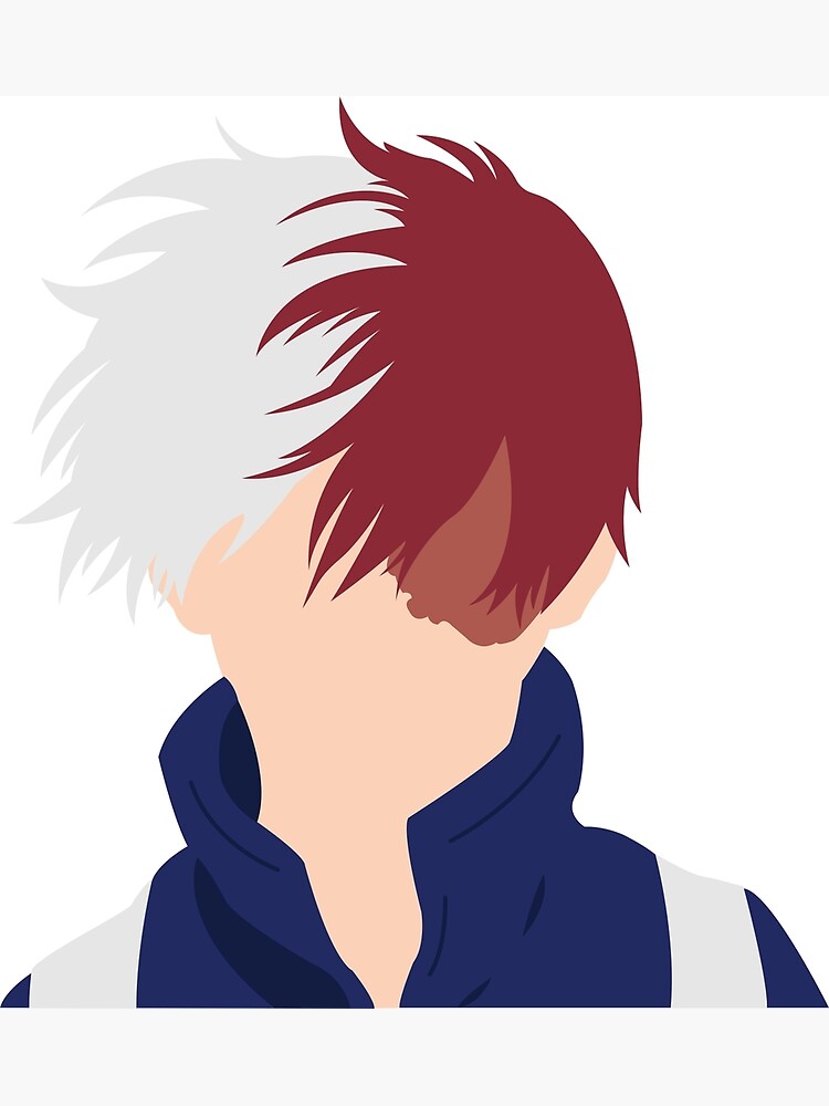 "Shoto Todoroki minimalistic face bnha mha" Photographic Print by ...