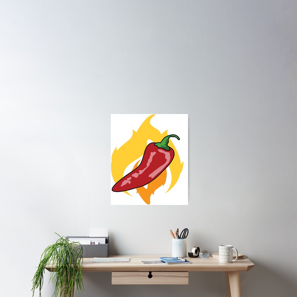 "Hot Chili Design" Poster for Sale by double-S | Redbubble