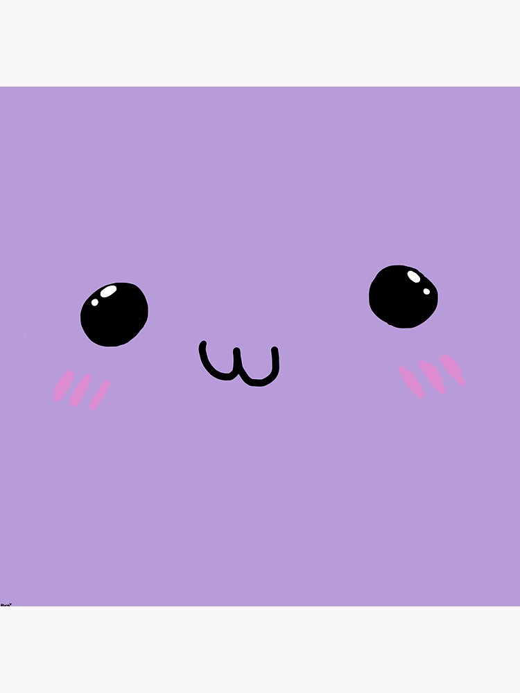 "Purple Uwu face " Sticker by sarahHollowX | Redbubble
