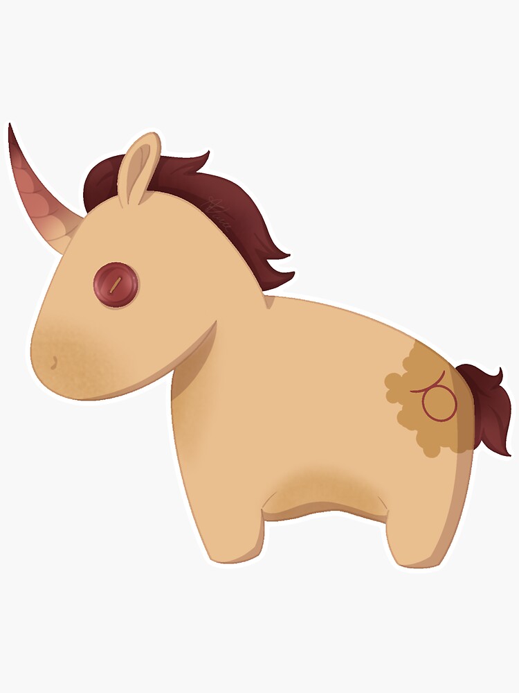 "Taurus Unicorn" Sticker by CrypticMango13 | Redbubble