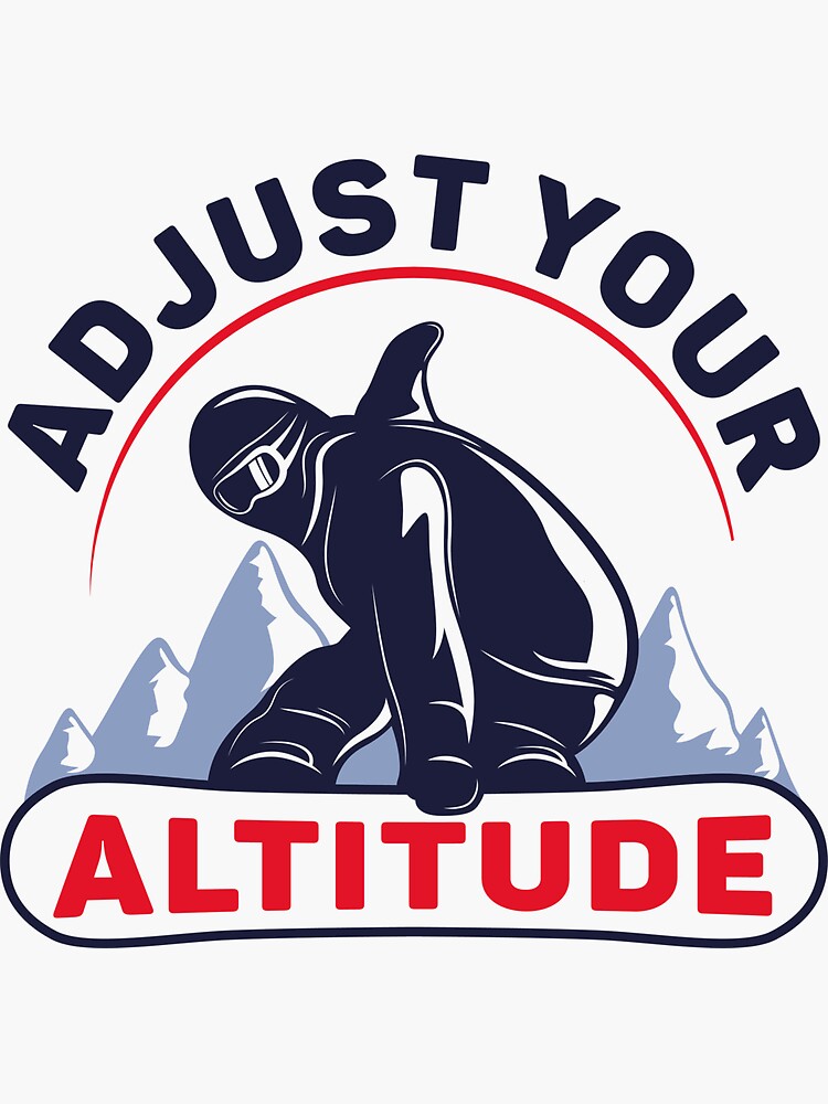 "Adjust Your Altitude" Sticker for Sale by cherrific | Redbubble