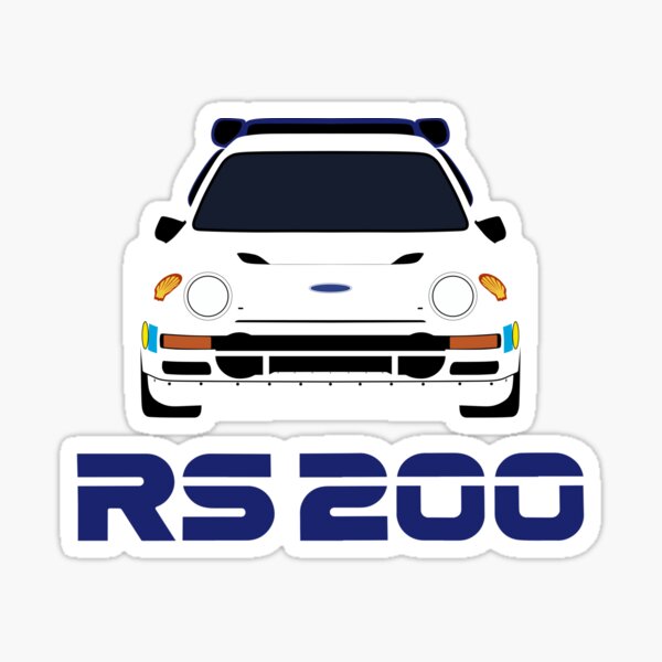 "Ford RS200" Sticker by AutomotiveArt | Redbubble