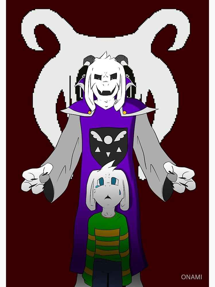 "Undertale Asriel Dreemuur Design" Poster by ONAMI | Redbubble