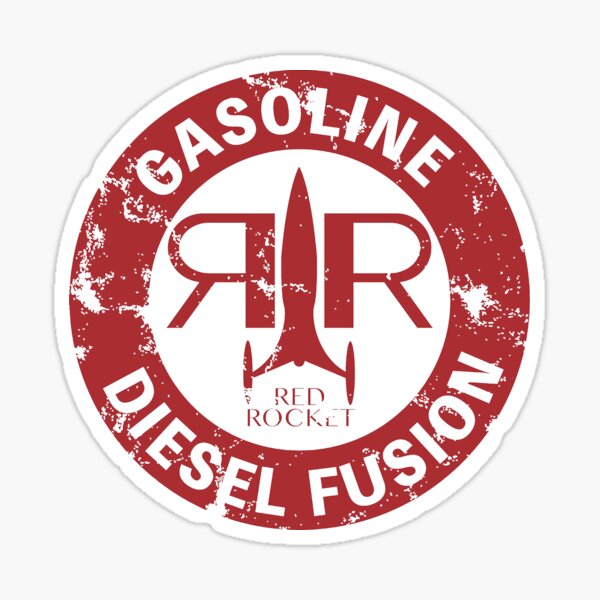 "Red Rocket Logo Distressed High Quality" Sticker for Sale by Geempah ...