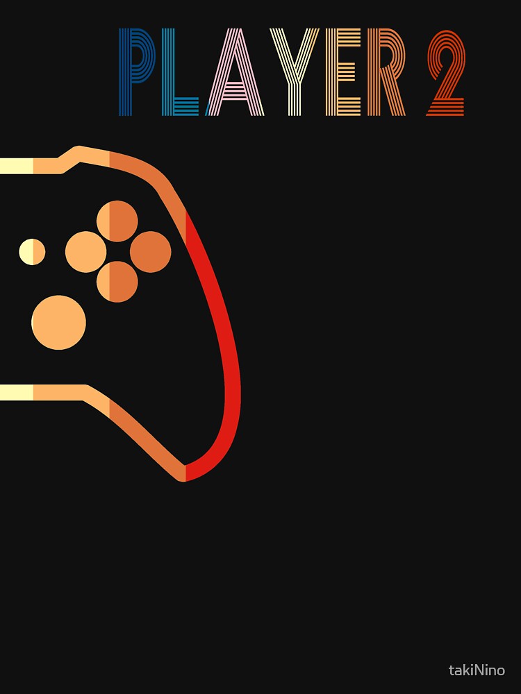 " Matching Gamer Couple Player 1 Player 2 Valentine's Day Gift" T-shirt ...