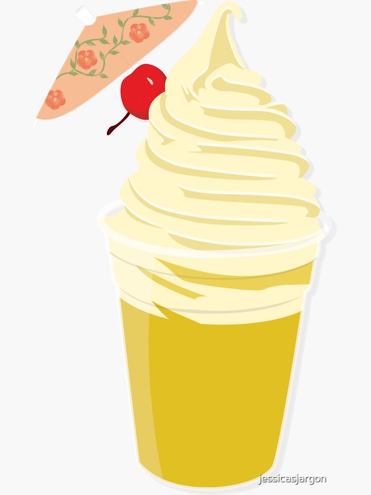 "Dole Whip!" Sticker for Sale by jessicasjargon | Redbubble