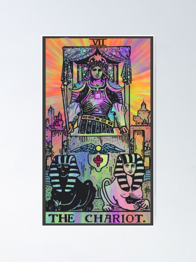 " (High Resolution) The Chariot - Psychedelic Rider Waite Tarot Card ...
