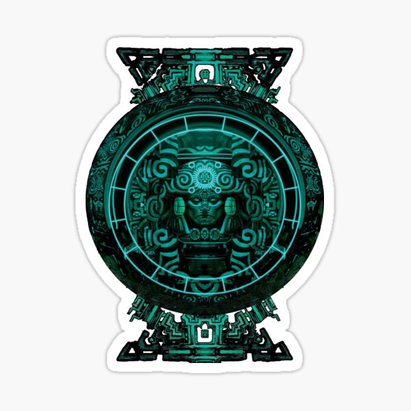 "MAYAN TELEPORT" Sticker for Sale by Diffus | Redbubble