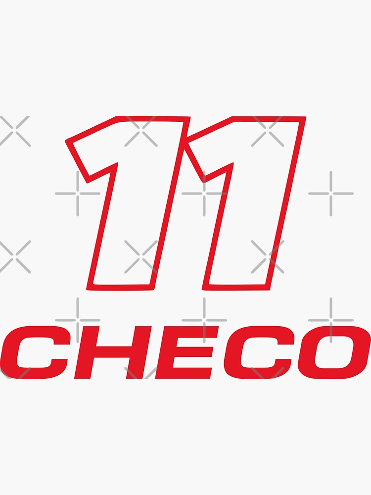 Pegatina for Sale con la obra «Checo 11 Sergio Pérez Formula1 ...
