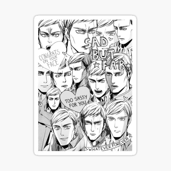 "Collage Erwin Smith from Shingeki no Kyojin" Sticker for Sale by ...