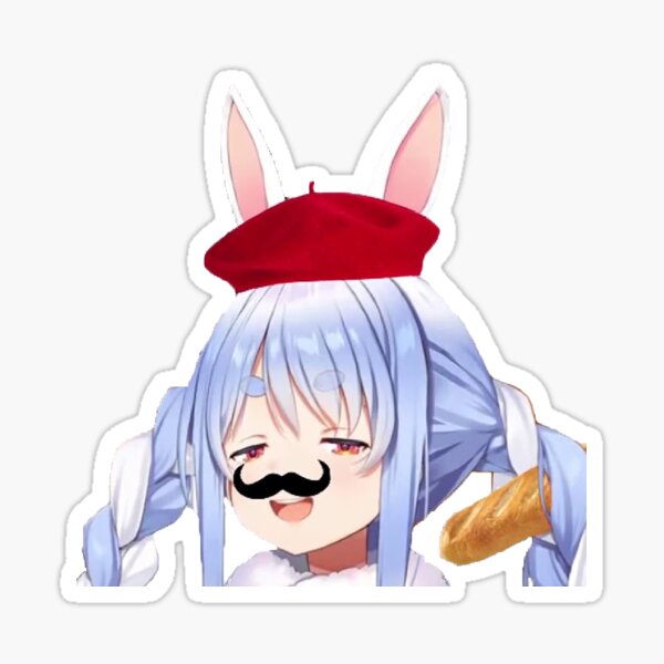 "French Pekora" Sticker for Sale by DankWestMan | Redbubble