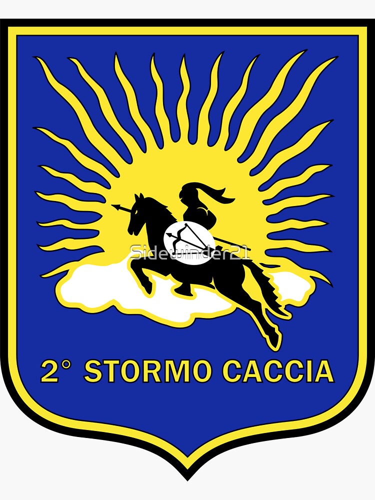 "2° Stormo Caccia" Sticker for Sale by Sidewinder21 | Redbubble