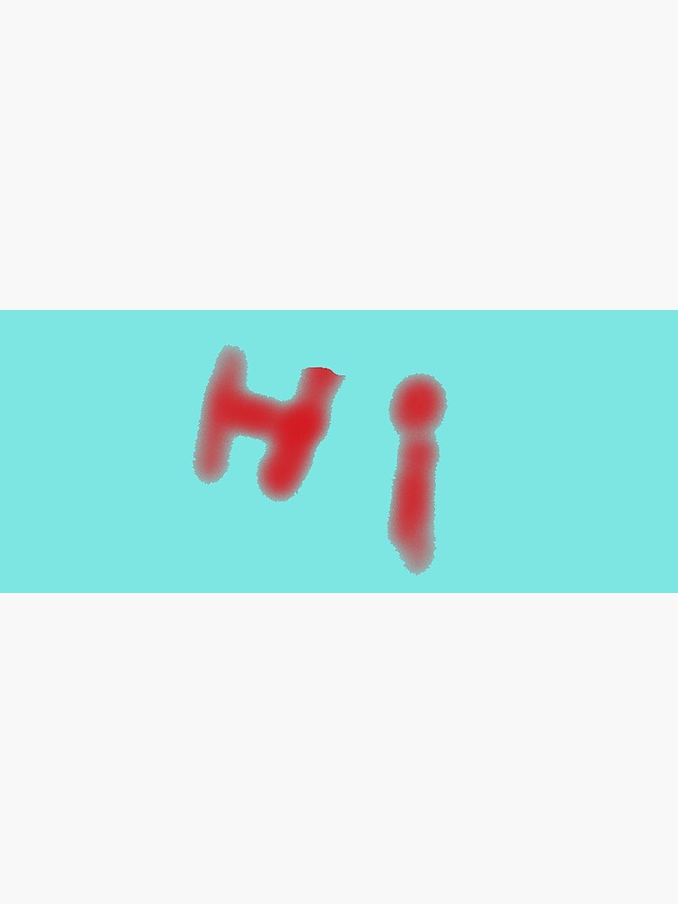 "hi" Sticker for Sale by dozerrdog | Redbubble