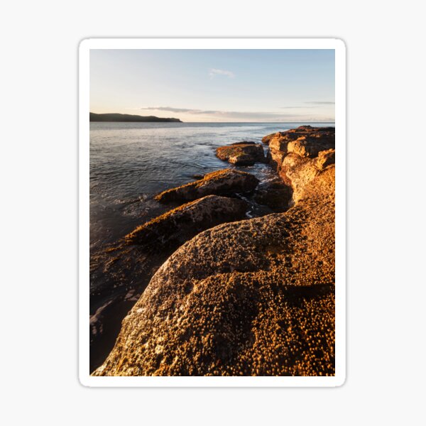 "Early morning light on the rocks" Sticker for Sale by Geoff79 | Redbubble