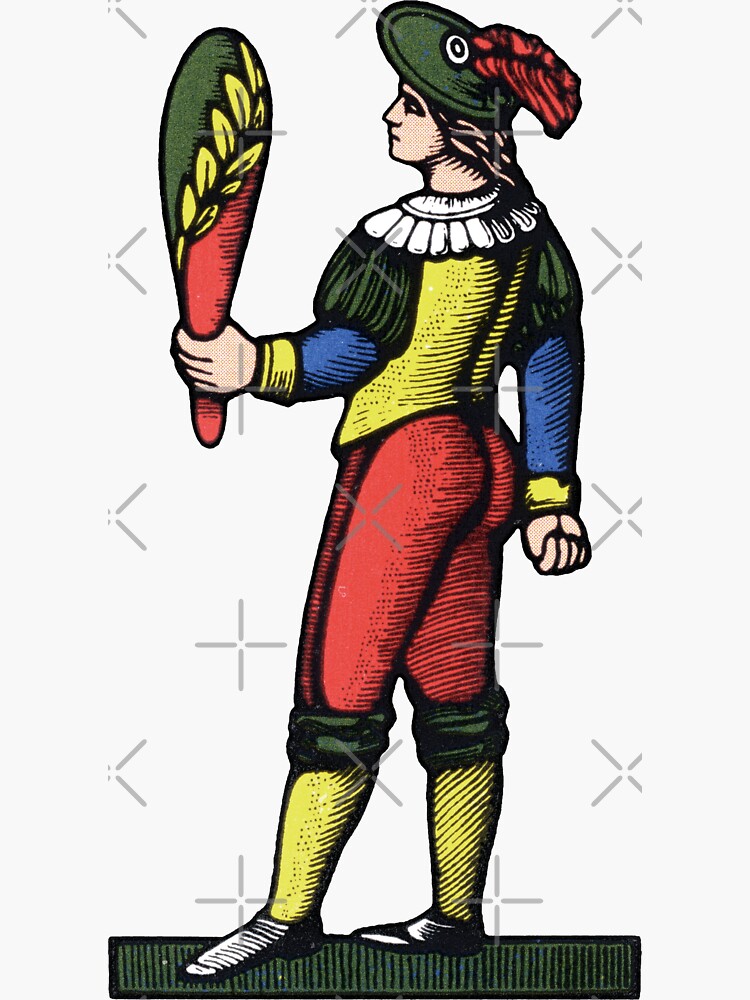 "il Fante Di Bastoni" Sticker for Sale by Mulanzo | Redbubble