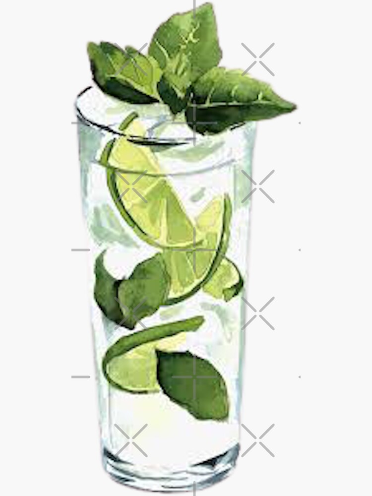 "Mojito Cocktail" Sticker by Rcasadesign | Redbubble
