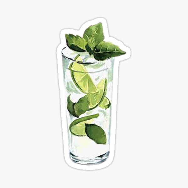 "Mojito Cocktail" Sticker by Rcasadesign | Redbubble